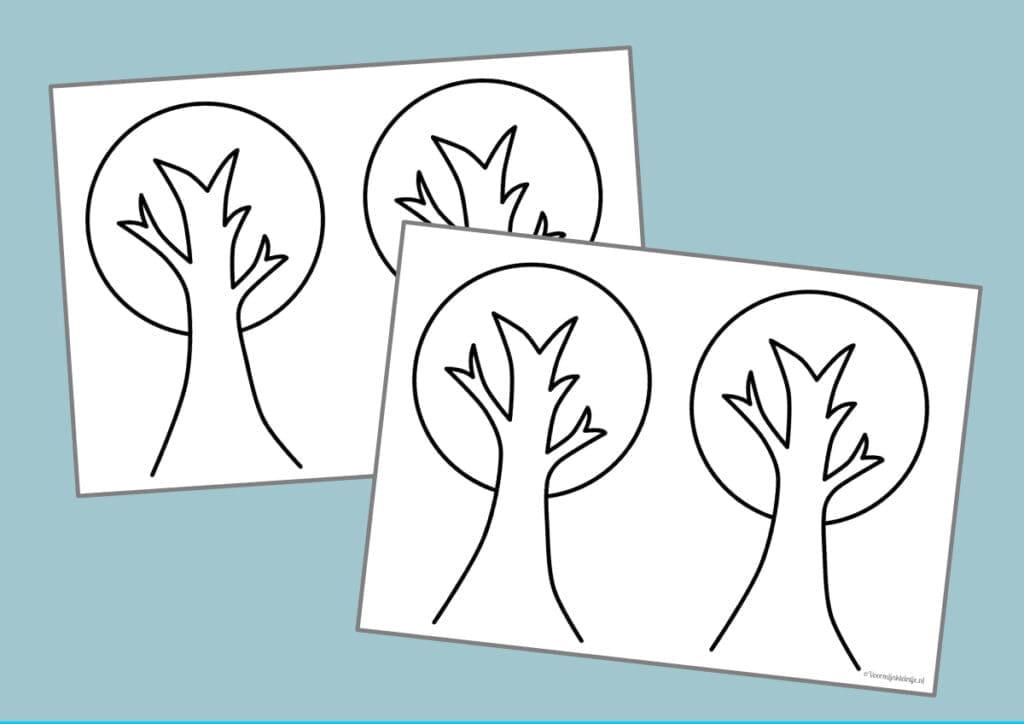 DIY: 4 seizoenen boom knutselen [met printable] | Voormijnkleintje.nl