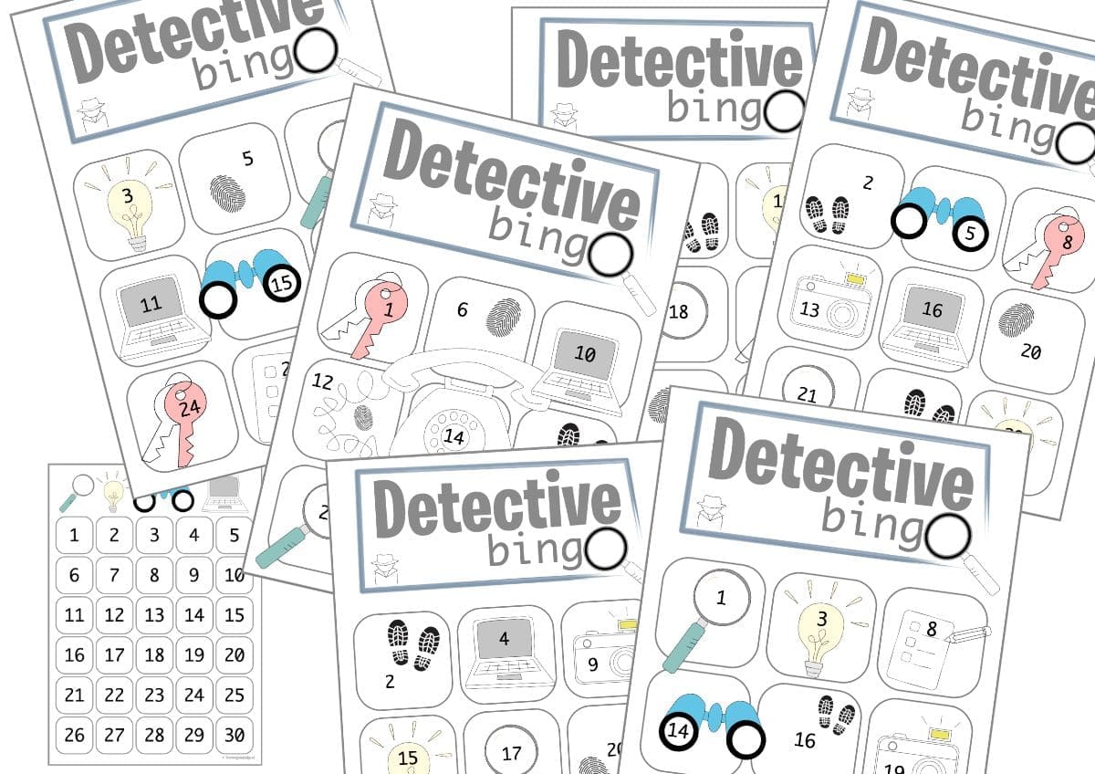 Detective kinderfeestje; leuke ideeën en spelletjes én printables