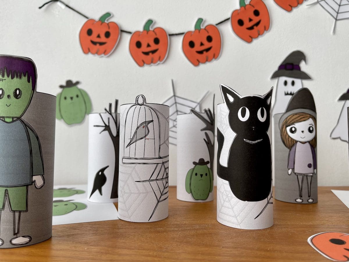 Halloween knutselpakket om zelf te printen